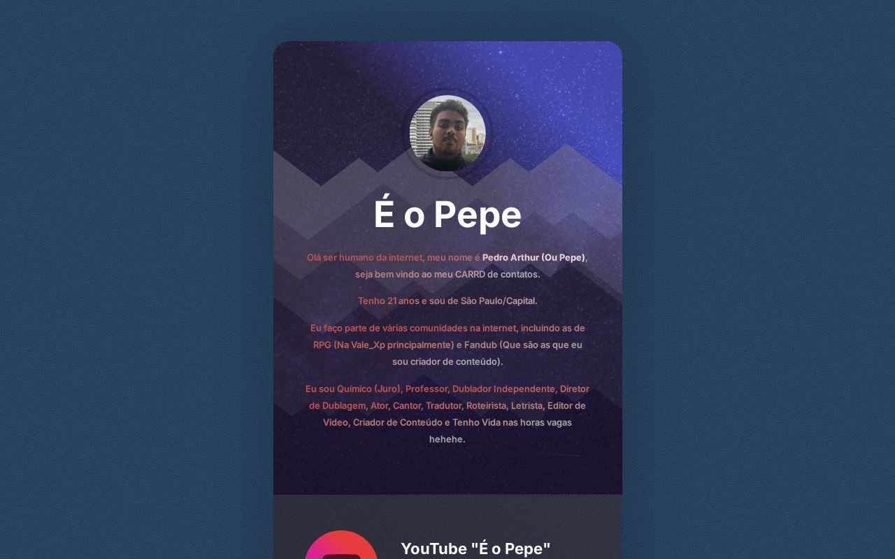 Portfólio do Pepe (Dublador)